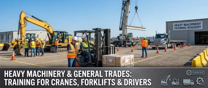 Heavy Machinery & Trade Training for Cranes, Forklifts